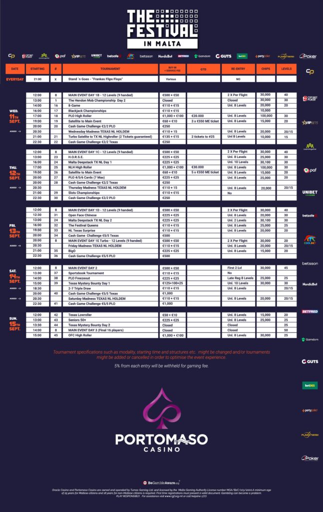 The Festival Series Returns to Malta Full Schedule Released The Festival